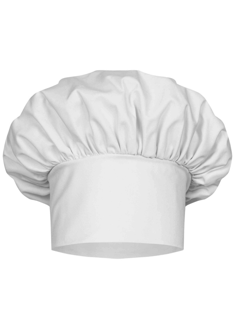 Chapeau de chef classique en blanc | Cravate.net