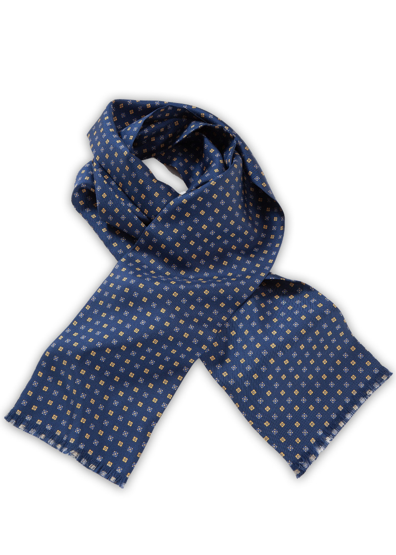 Écharpe homme grande bleu marine